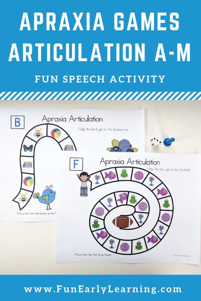 Apraxia Articulation Games A-M Initial Sounds – Fun Early Learning