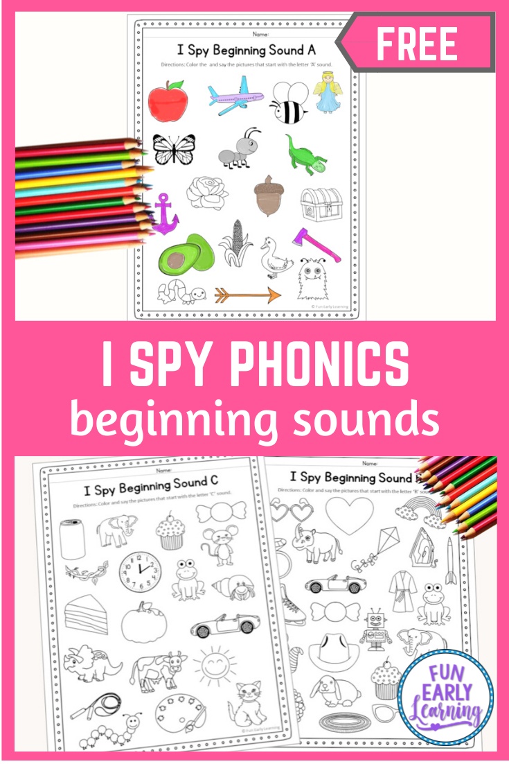 I Spy Beginning Sounds Activity - Free Printable for Speech and Apraxia