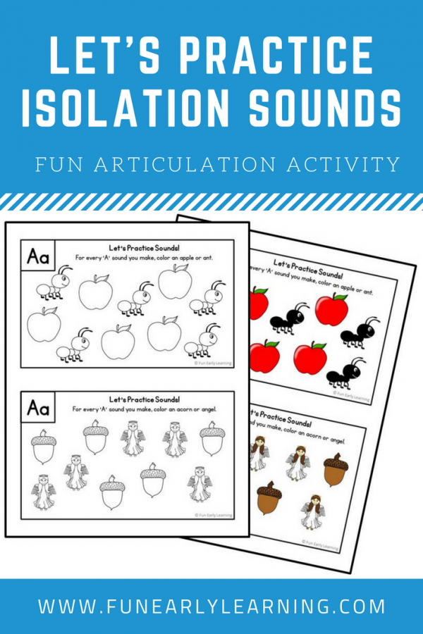 Let’s Practice Isolation Sounds Activity – Articulation NO PREP ...