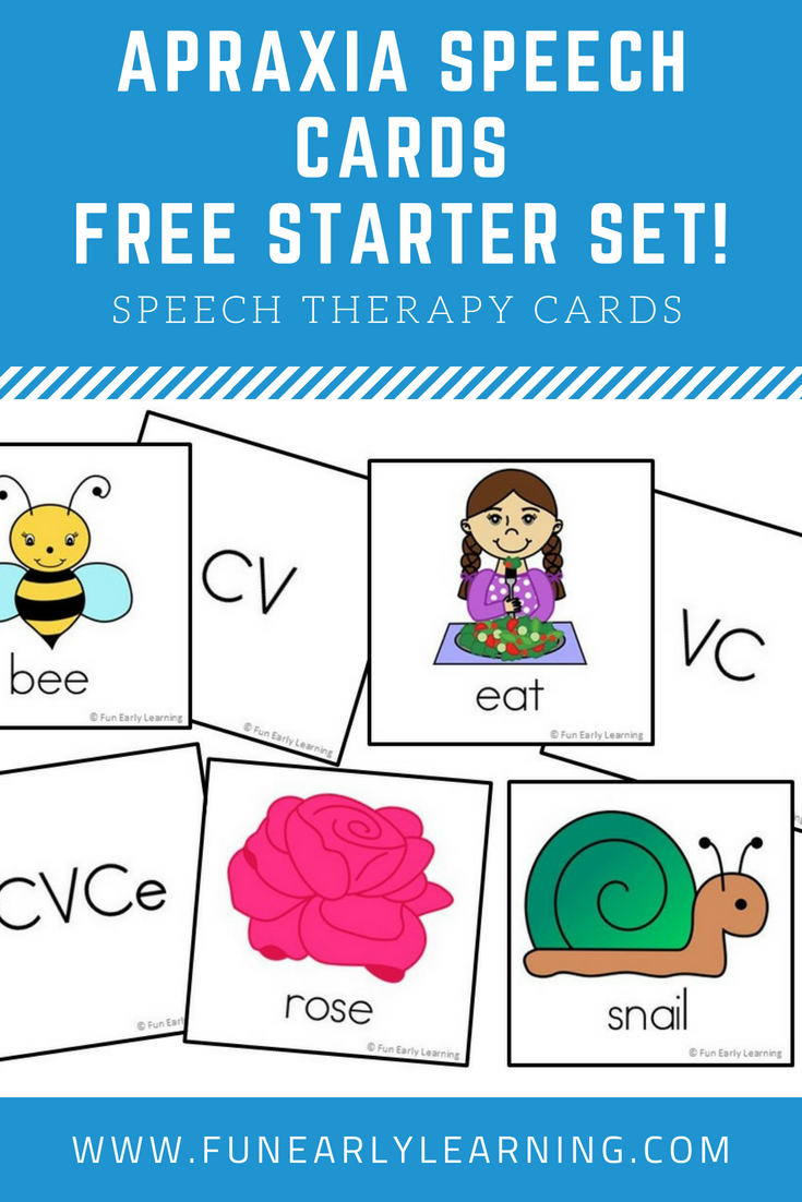 Apraxia Articulation Cards for Speech Therapy. Free Apraxia Cards ...