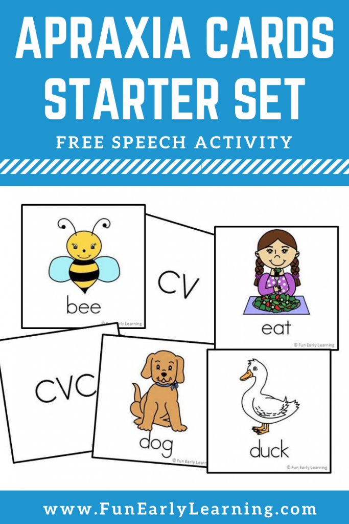 Apraxia Speech Cards for Speech Therapy Starter Set – Fun Early Learning