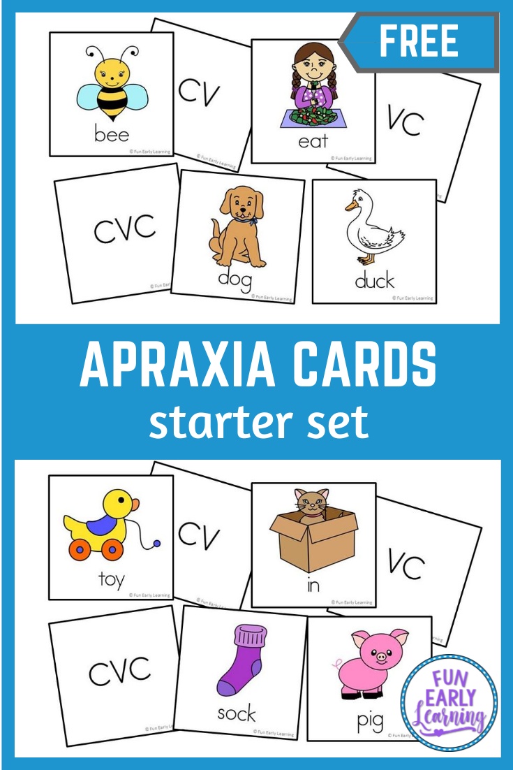 Apraxia Speech Cards for Speech Therapy Starter Set – Fun Early Learning