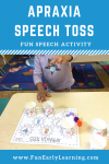Apraxia Speech Toss for CV, CVC, and CVCV words