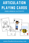 Articulation Playing Cards – VC, CV, CVC, CVCV – Fun Early Learning
