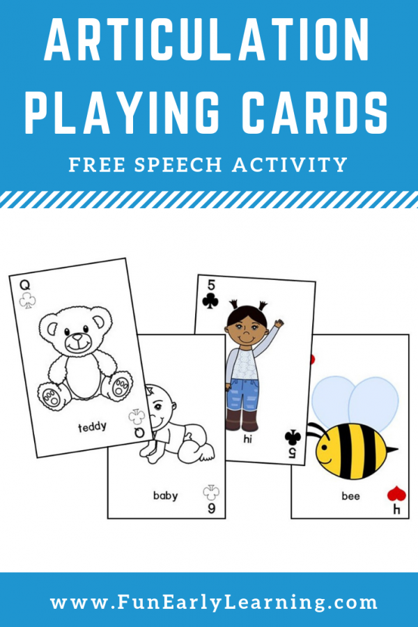 Articulation Playing Cards – VC, CV, CVC, CVCV – Fun Early Learning