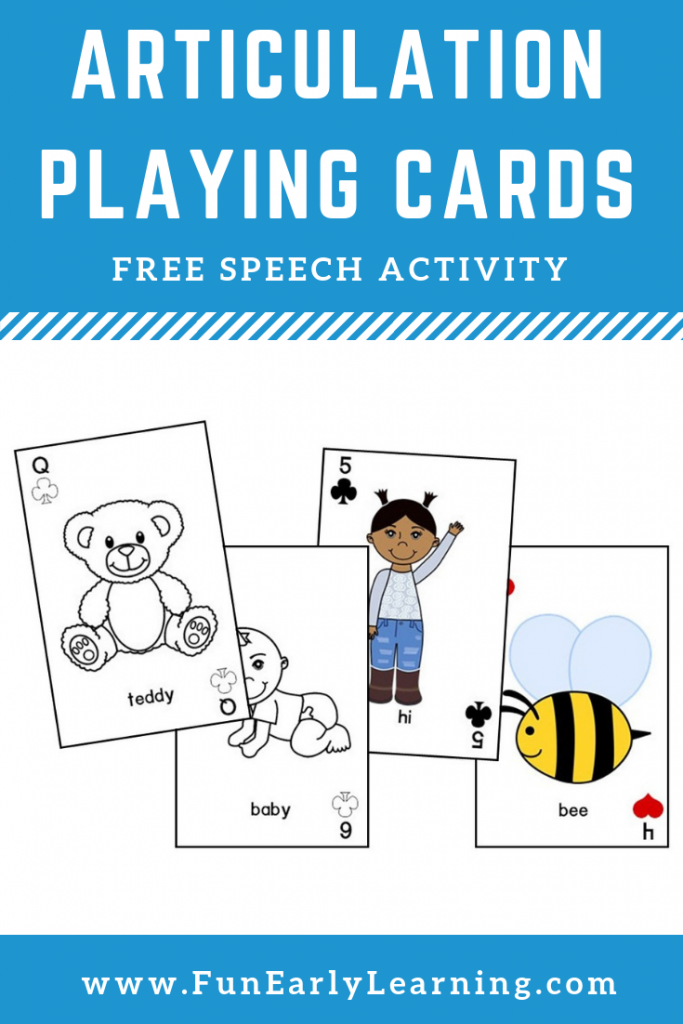 Articulation Playing Cards – VC, CV, CVC, CVCV – Fun Early Learning