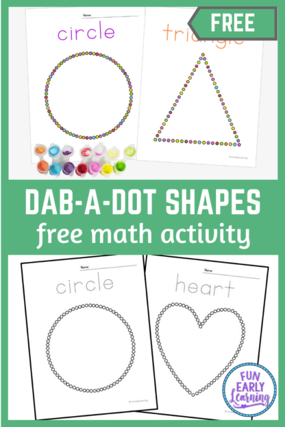 Dab-a-Dot Shapes Q-Tip Painting – Fun Early Learning