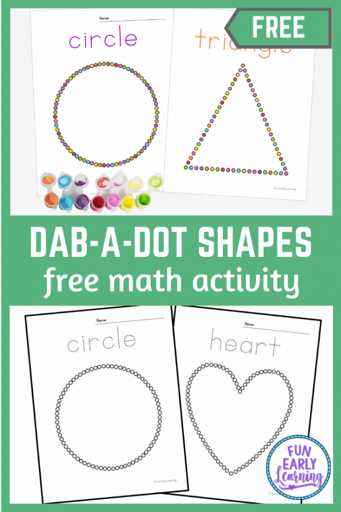Dab-a-Dot Shapes Q-Tip Painting – Fun Early Learning