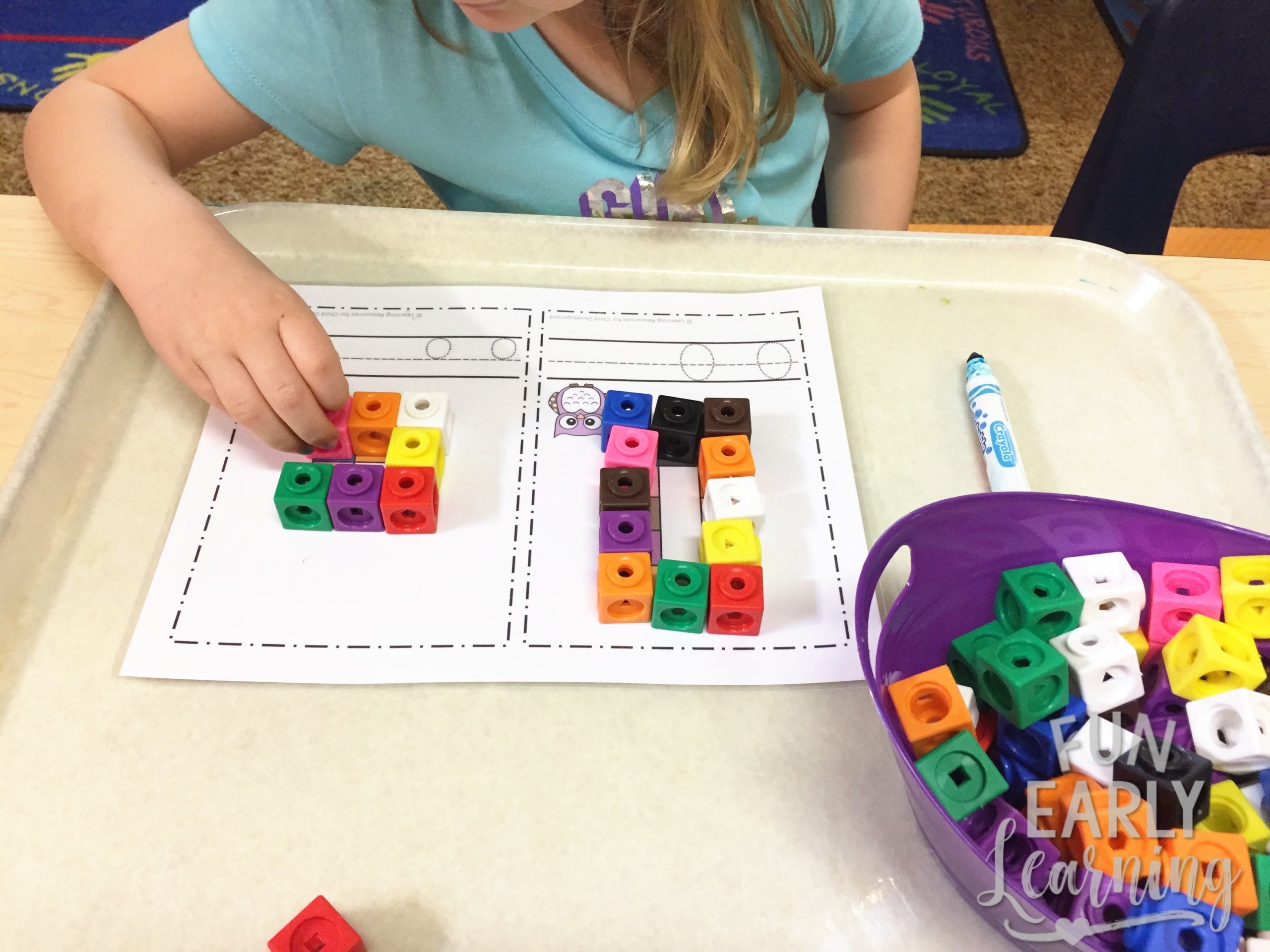 Snap Cube Letters Free Printable Activity! Fun hands-on activity for ...