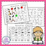 Roll, Say and Color Initial Sounds – Fun Early Learning