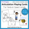 Articulation Playing Cards – VC, CV, CVC, CVCV – Fun Early Learning
