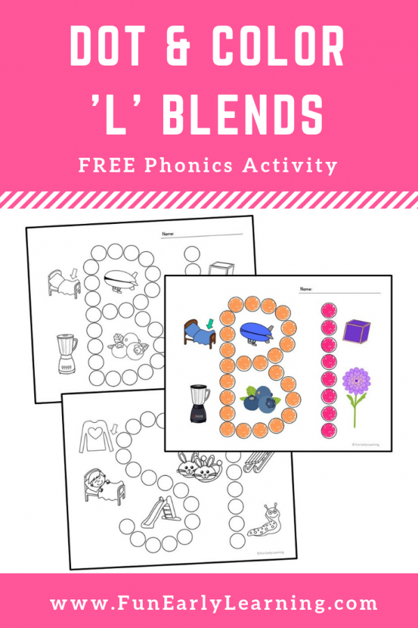 Dot and Color Beginning ‘L’ Blends – Fun Early Learning