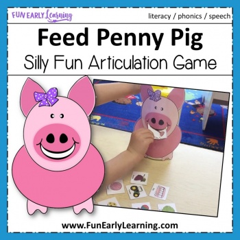Feed Penny Pig – Silly Fun Articulation Game – Fun Early Learning