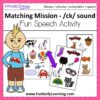 Matching Mission CK Sound Articulation Game – Fun Early Learning