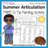 Summer Articulation Q-Tip Painting – Fun Early Learning
