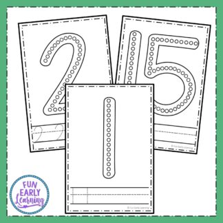 Dab-a-Dot Numbers Q-Tip Painting – Fun Early Learning