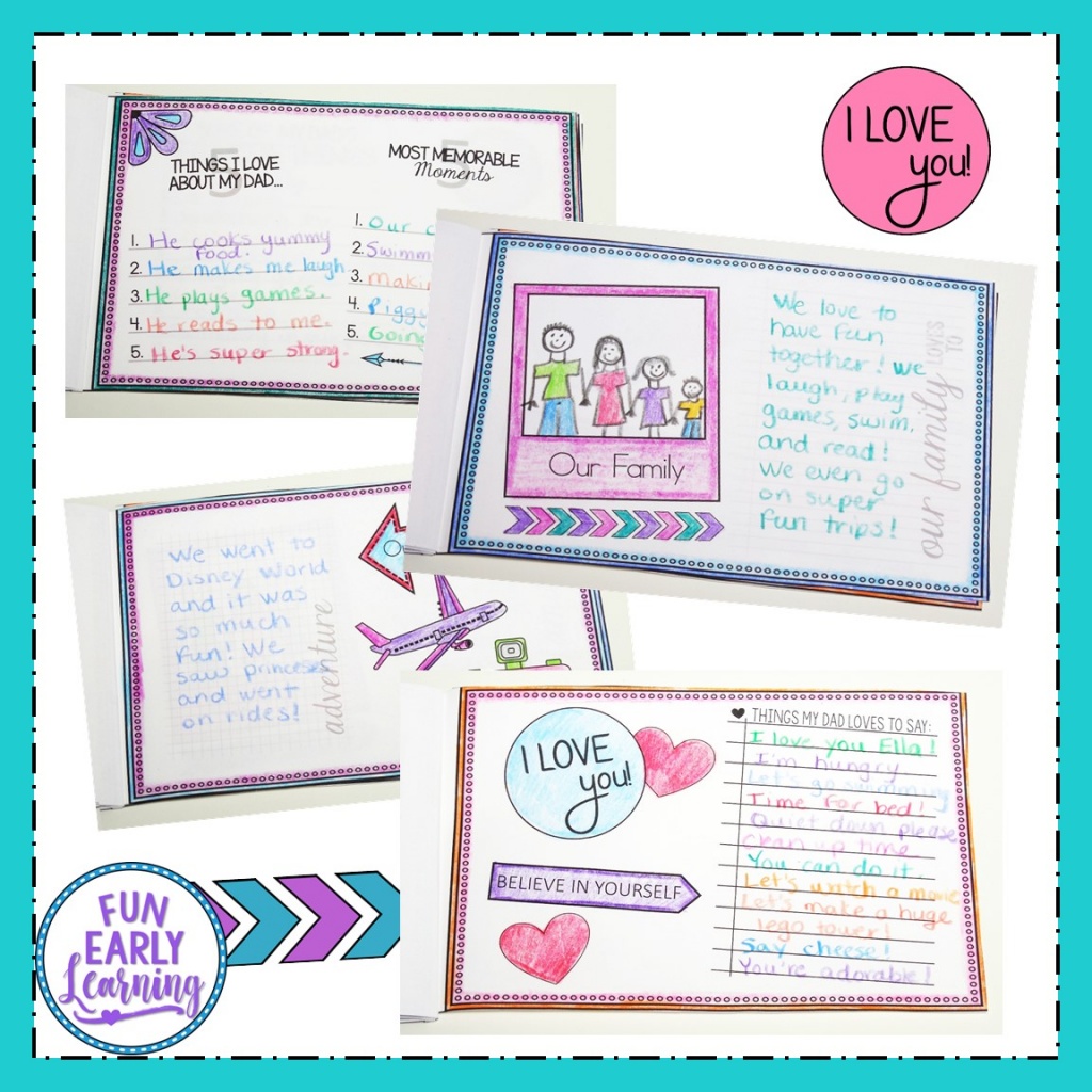 Father’s Day Craft – All About Dad Book – Fun Early Learning