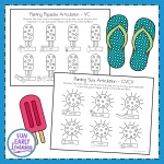Summer Articulation Q-Tip Painting – Fun Early Learning