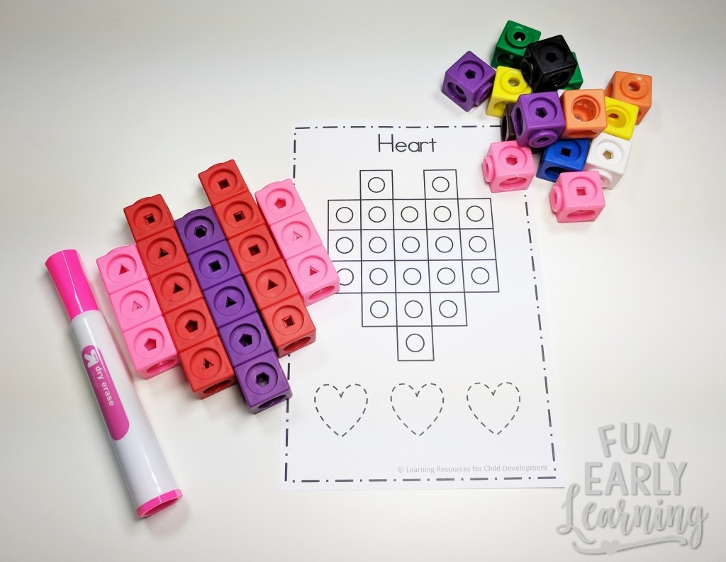 Snap Cube Shapes Free Printable. Fun hands-on activity for learning ...