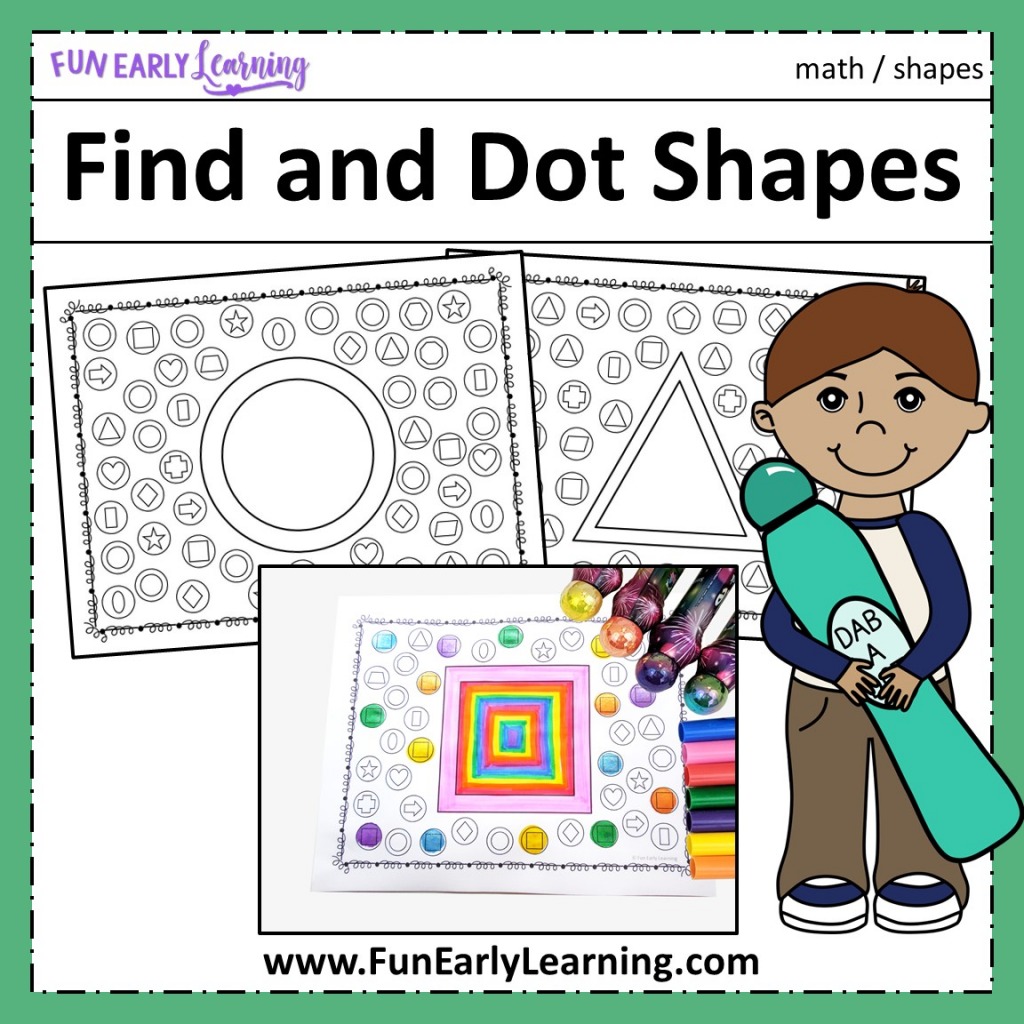 Find and Dot Matching Shapes – Fun Early Learning