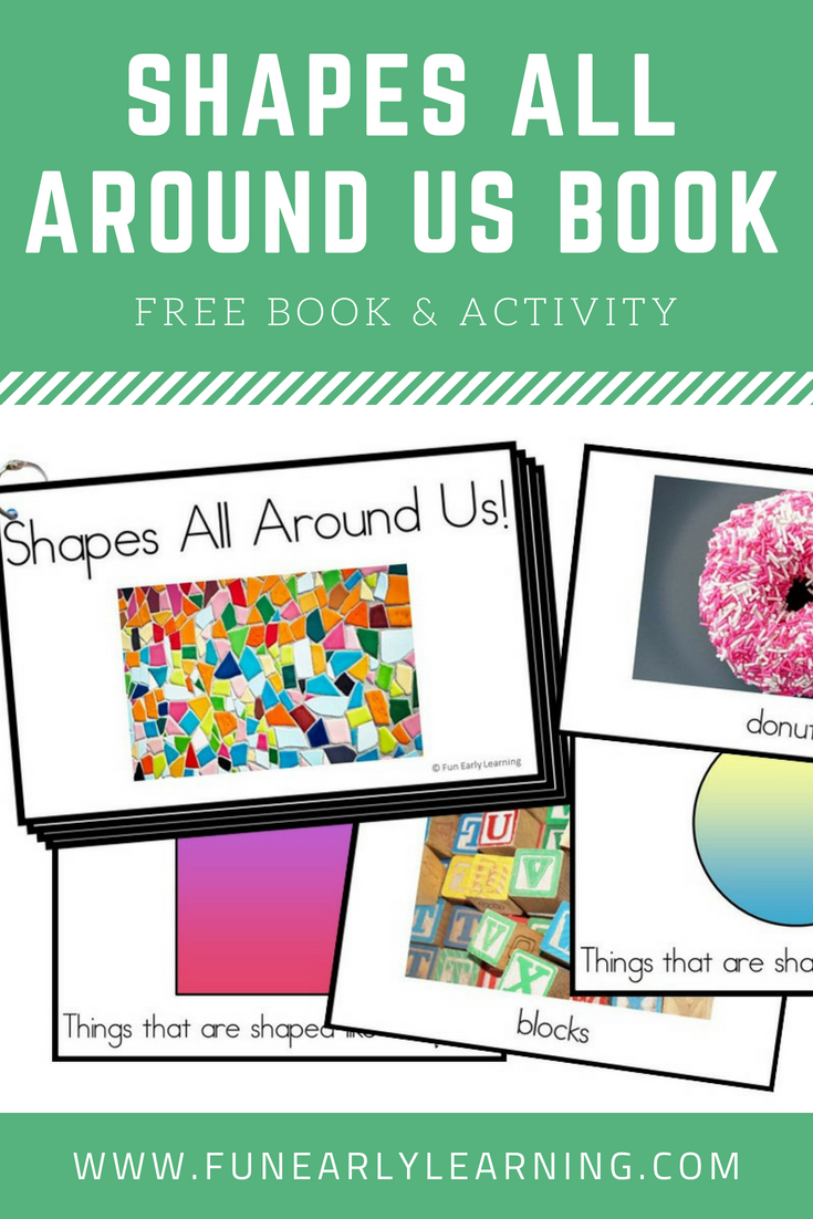 Shapes All Around Us Book. Fun book for learning about shapes in the ...