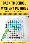 Back to School Math Mystery Pictures – Fun Early Learning