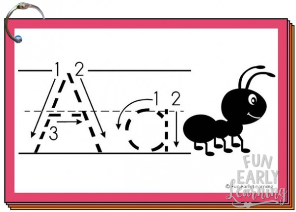 Alphabet Animal Tracing Cards for Letters and Writing – Fun Early Learning