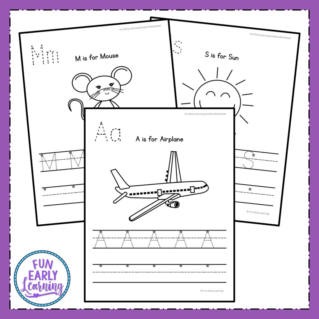 Uppercase Letter Worksheets with Guided Lessons – Fun Early Learning