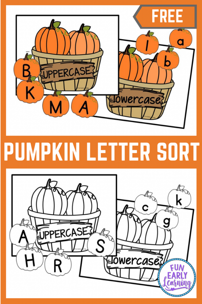 Pumpkin Letter Sorting Activity – Fun Early Learning