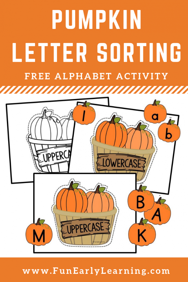 Pumpkin Letter Sorting Activity – Fun Early Learning