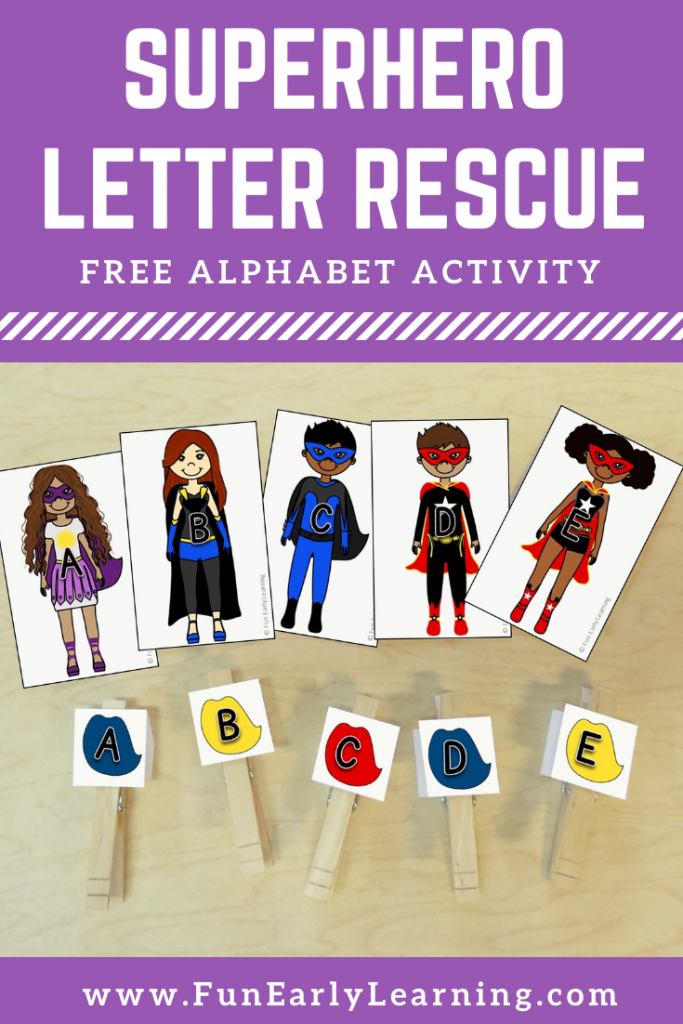 Superhero Letter Rescue Activity – Fun Early Learning
