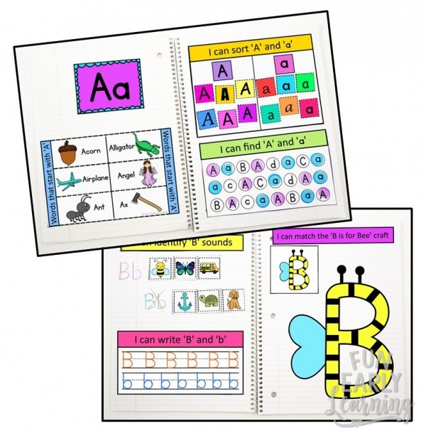 Interactive Notebook for Letters & Sounds – Fun Early Learning