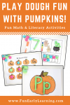 Play Dough Fun with Pumpkins! Math and Literacy Activities – Fun Early ...