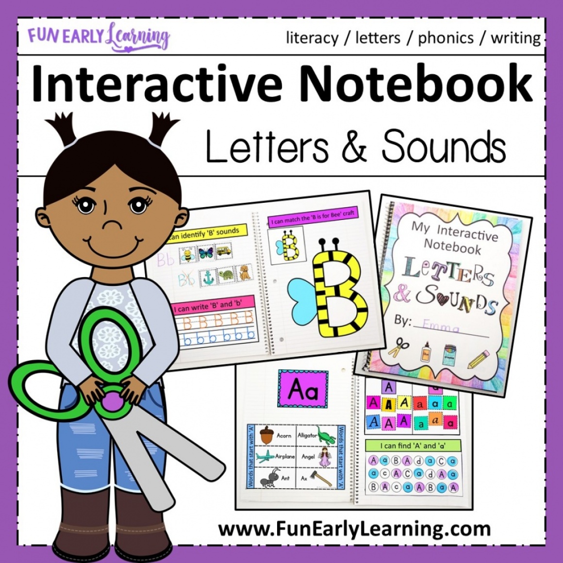 Interactive Notebook for Letters & Sounds – Fun Early Learning