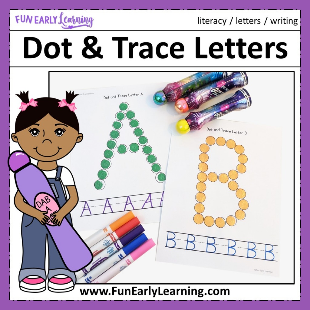 Dot and Trace Bundle – Letters, Numbers & Shapes – Fun Early Learning