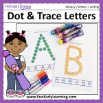 Dot and Trace Bundle – Letters, Numbers & Shapes – Fun Early Learning