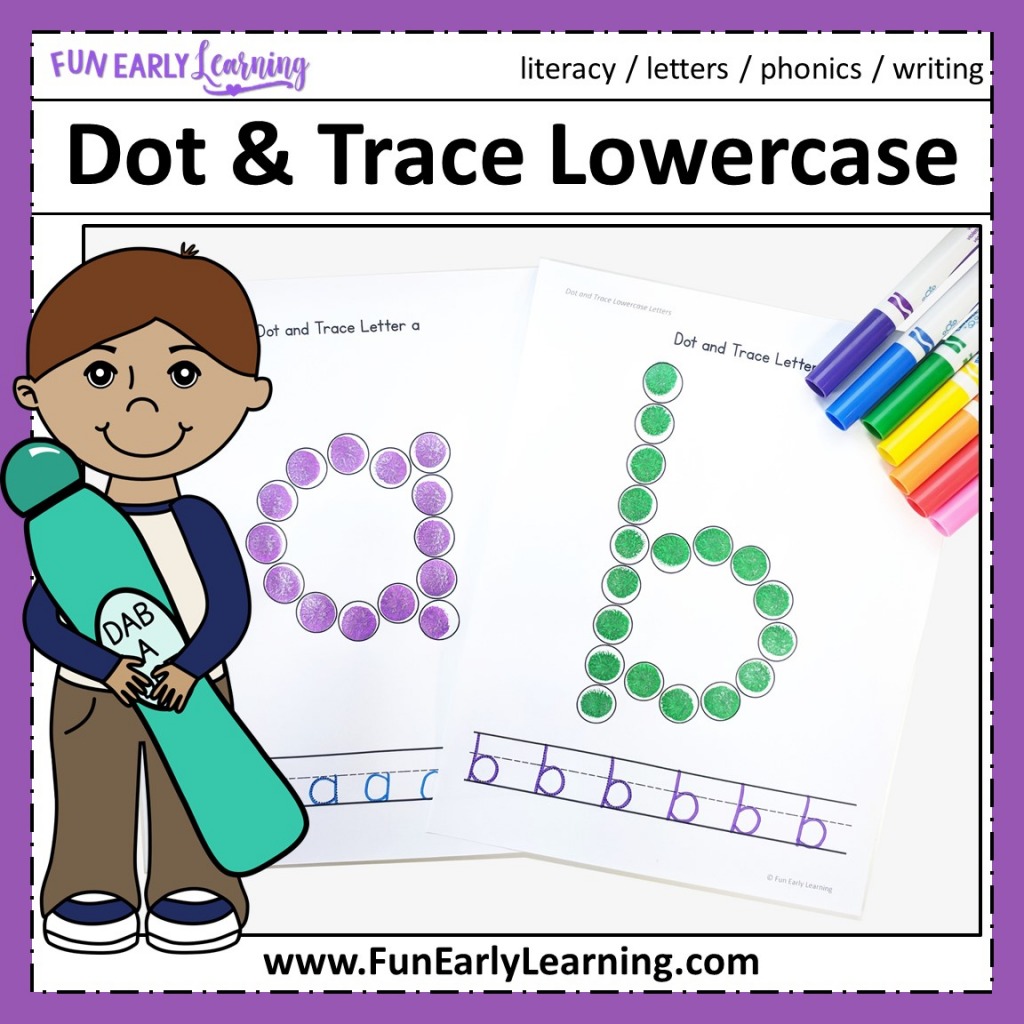 Dot and Trace Bundle – Letters, Numbers & Shapes – Fun Early Learning