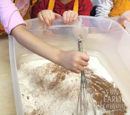 Hot Chocolate Cloud Dough Sensory Bin Recipe and Recording Sheet – Fun ...