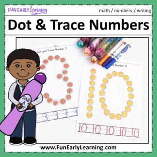 Dot and Trace Bundle – Letters, Numbers & Shapes – Fun Early Learning