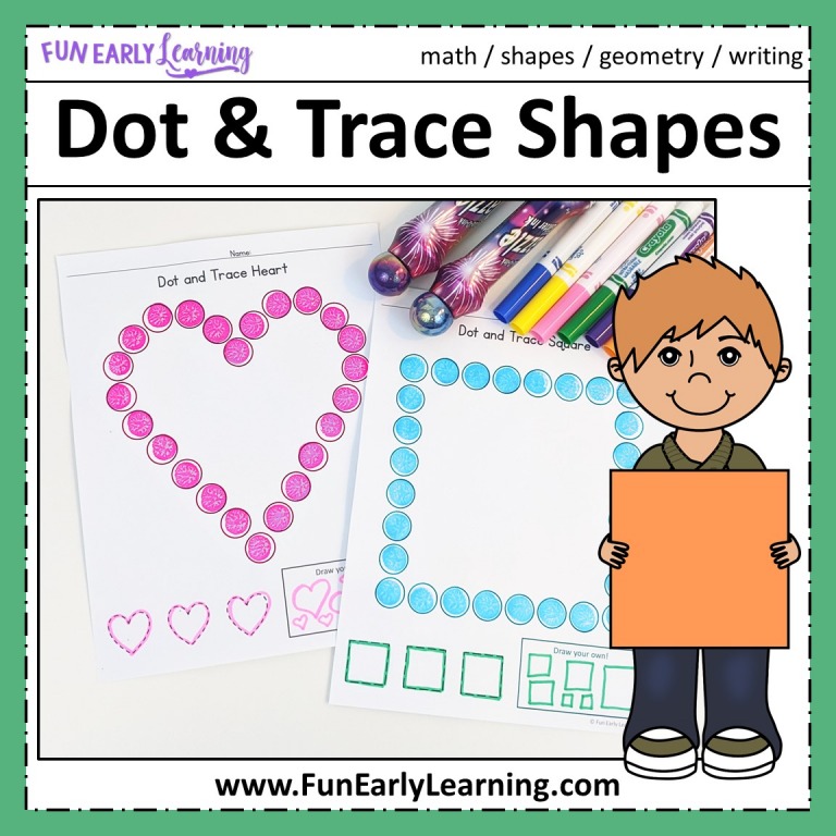 Dot and Trace Bundle – Letters, Numbers & Shapes – Fun Early Learning