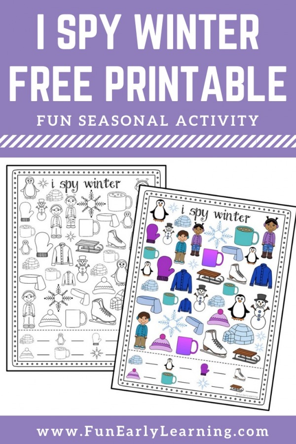 I Spy Winter Free Printable – Fun Early Learning