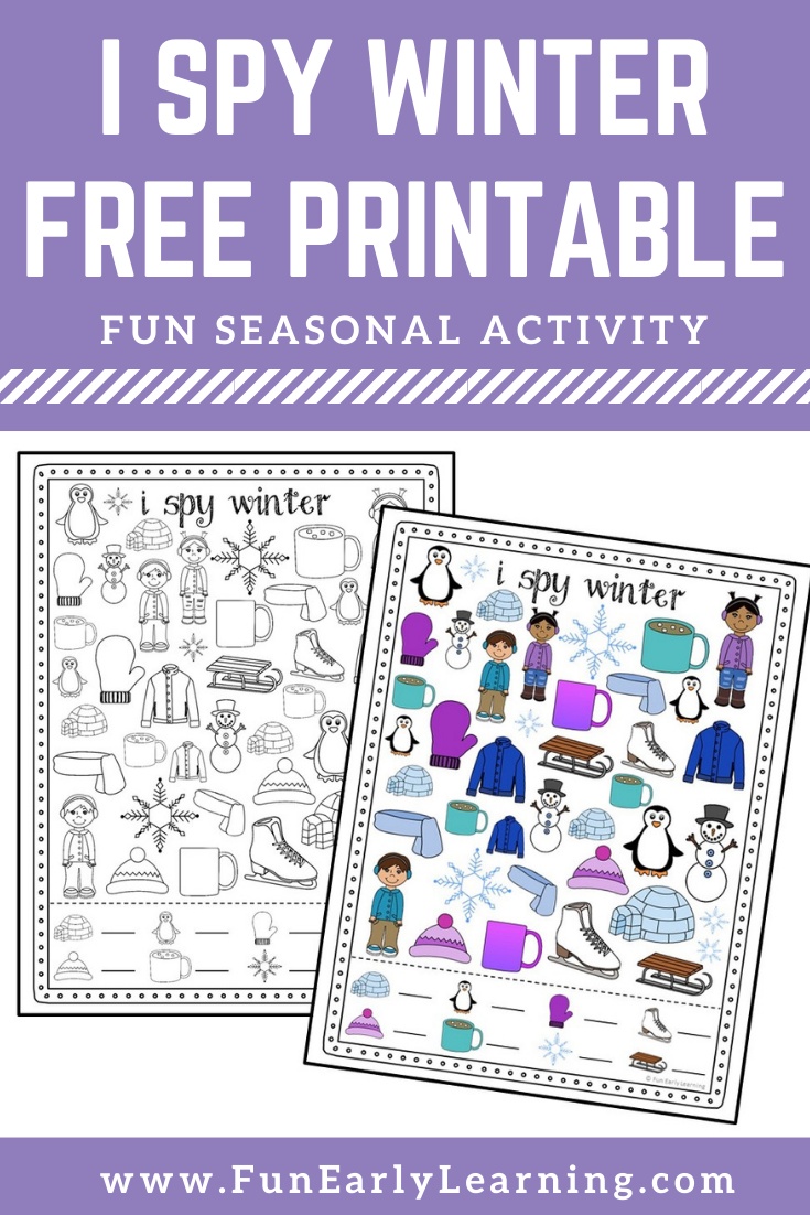 I Spy Winter Free Printable – Fun Early Learning