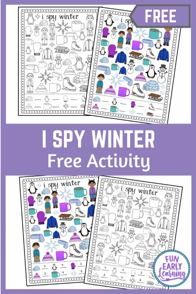 I Spy Winter Free Printable – Fun Early Learning