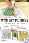 Mystery Letter Pictures Alphabet Activity – Fun Early Learning