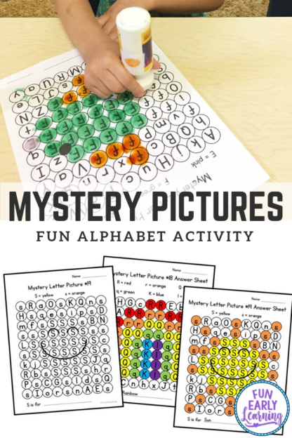 Mystery Letter Pictures Alphabet Activity – Fun Early Learning