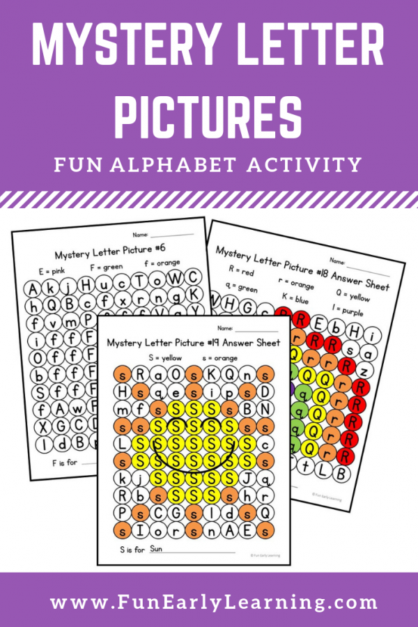 Mystery Letter Pictures Alphabet Activity – Fun Early Learning