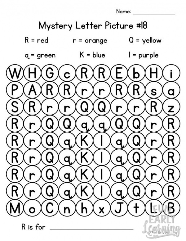 Mystery Letter Pictures Alphabet Activity – Fun Early Learning