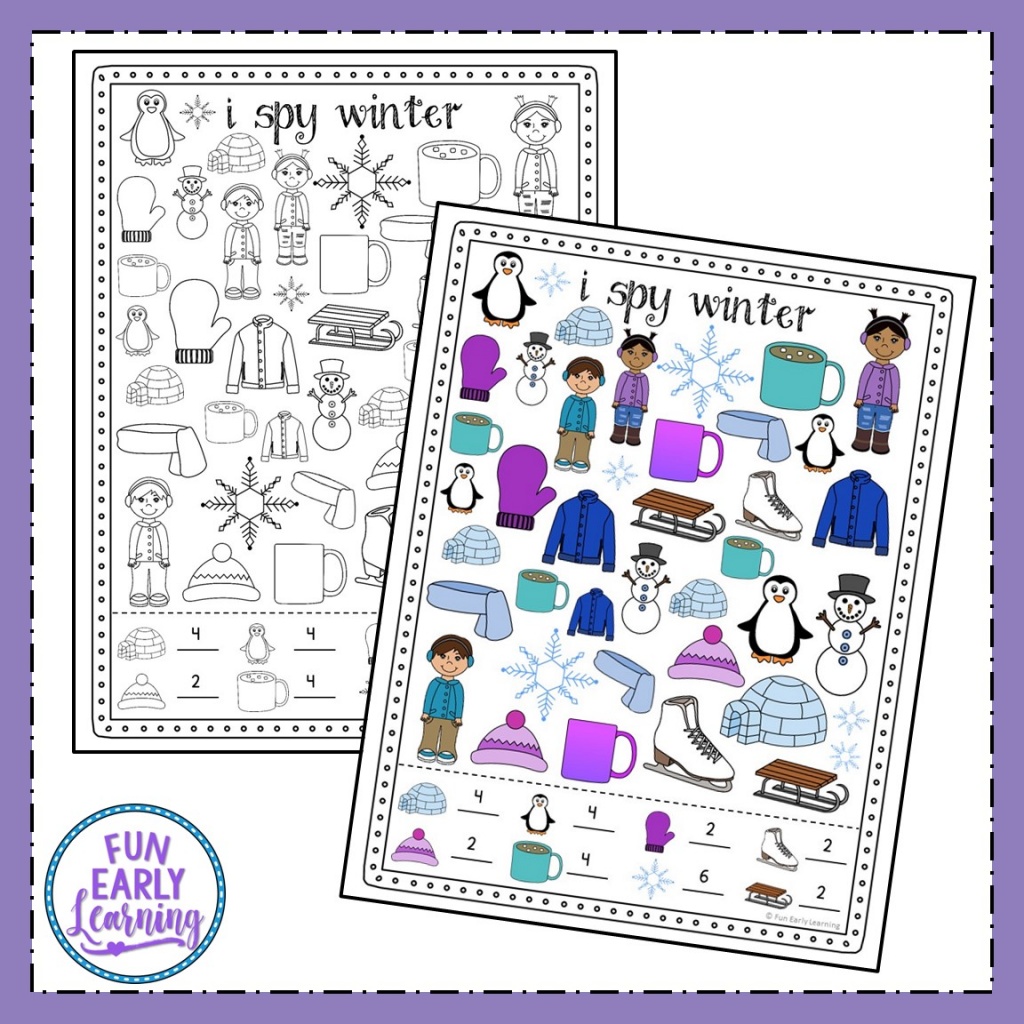 I Spy Winter Free Printable – Fun Early Learning