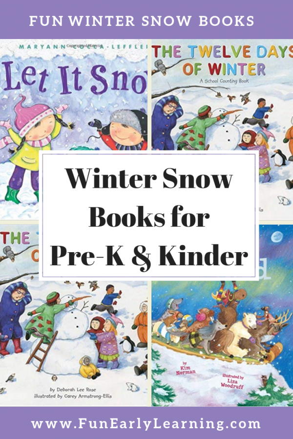 Libros de Nieve de invierno favoritos para Preescolar y Jardín de ...