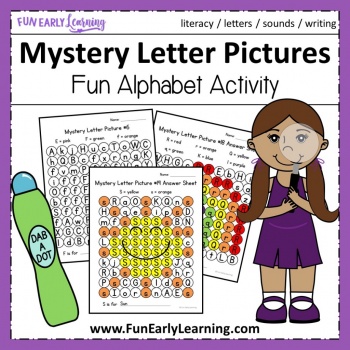 Mystery Letter Pictures Alphabet Activity – Fun Early Learning